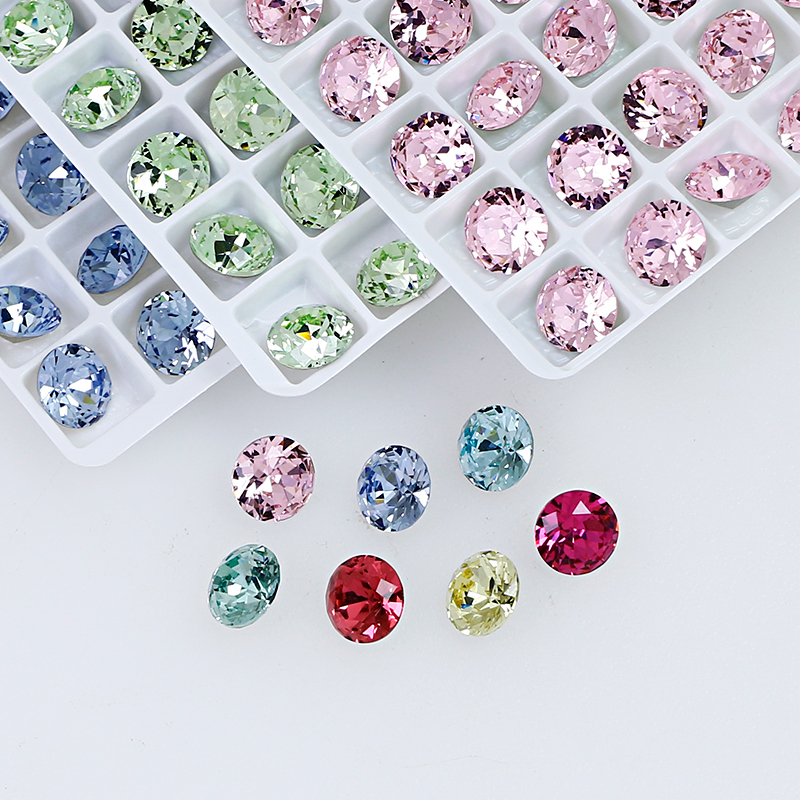 Round High Quality Crystal Fancy Stones-Dongzhou Crystal