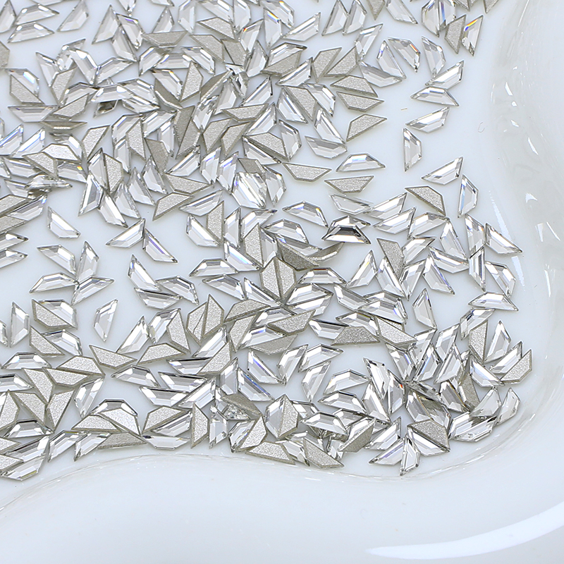 DZ 2867 6*2mm star shape glass flatback stone for nail art (1440pcs/pack)