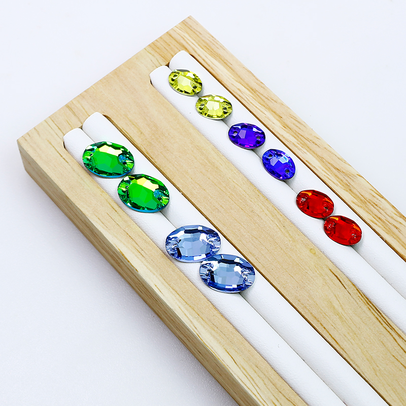 DZ 3063 16*11 MM oval shape crystal sew on stone