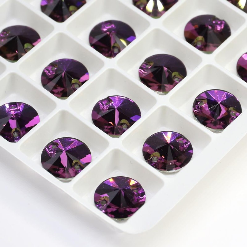 DZ 3041 14 mm rivoli shape crystal flat back stone